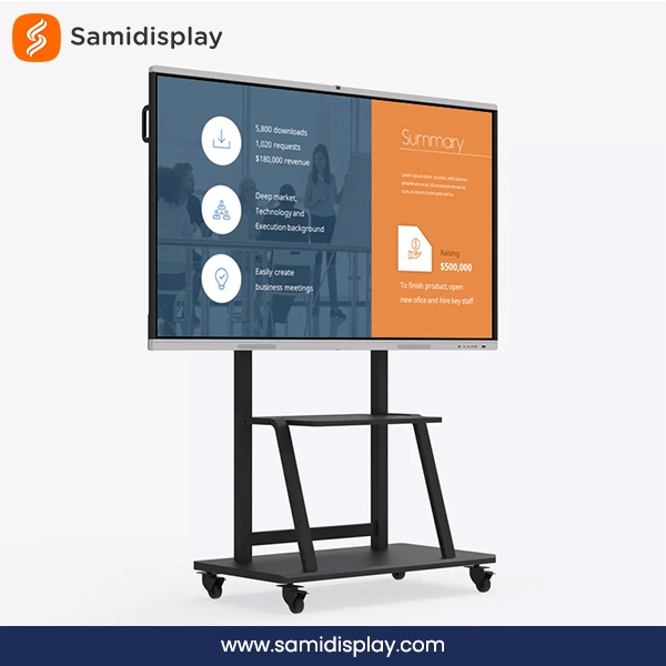 110 inch Anti Glare Touch Screen Android Education Whiteboard