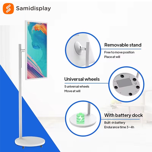 24 inch Portable Smart Touch Screen 1080p Rotatable Monitor with Incell ...