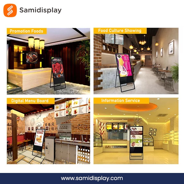 32 inch Free Standing A-Frame Digital Signage Display