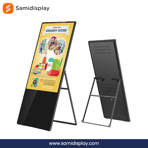 43 inch Floor Stand Foldable Digital Signage Touch Screen