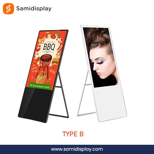 43 inch Floor Stand Foldable Digital Signage Touch Screen