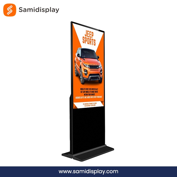 55 Inch Floor Stand Digital Signage Indoor LCD Interactive Display Boards