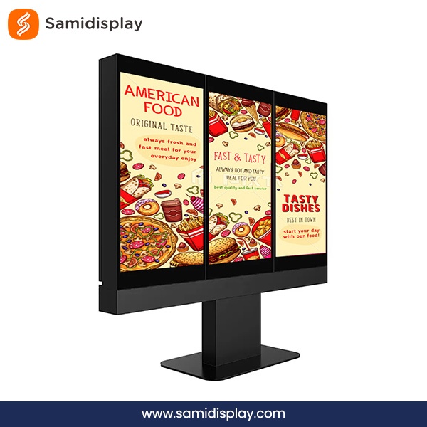 Waterproof digital signage Outdoor Single double Triple 55 Inch LCD ...