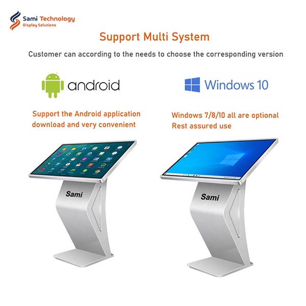 55 INCH INDOOR INTERACTIVE TOUCH SCREEN KIOSK DIGITAL DISPLAY