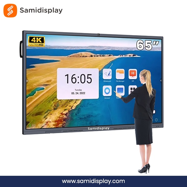 65 Inch Digital Whiteboard Classroom Interactive Display