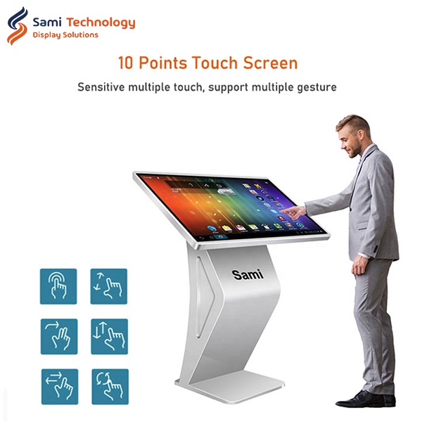 65 inch all in one indoor interactive information digital kiosk