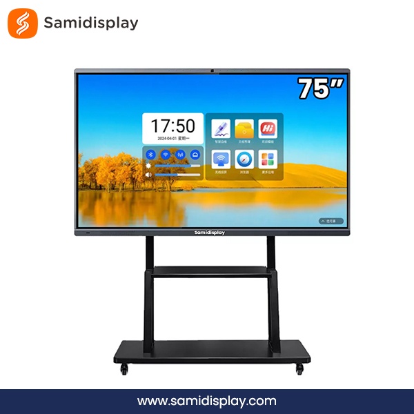75 Inch 4K Interactive Smart Board Touch Screen for Classroom Teaching