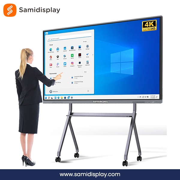 OEM 75 inch 4K LCD Display Interactive Flat Panel Smart Board