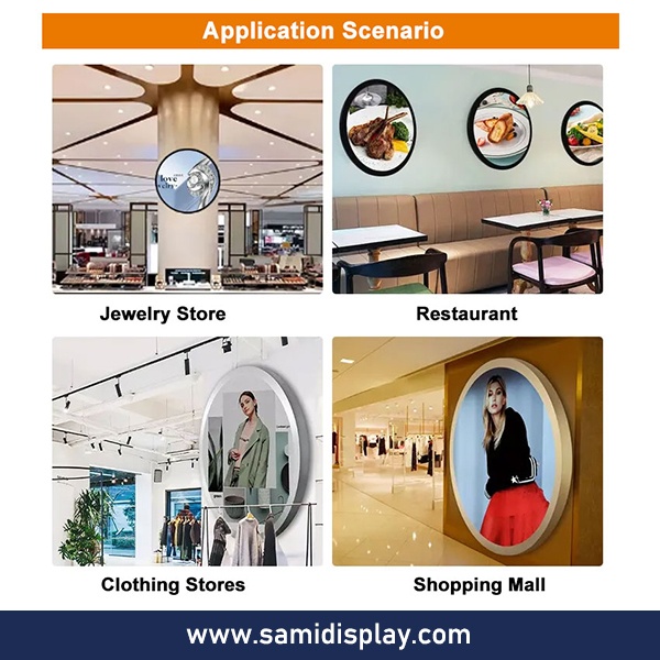 CIRCULAR LCD DIGITAL SIGNAGE DISPLAY ROUND SCREEN