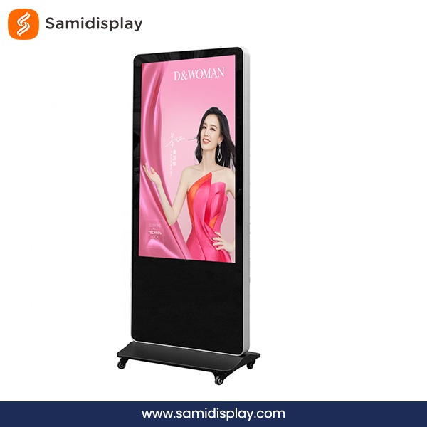 Floor Standing Advertising Kiosk LCD Touch Screen Digital Displays ...