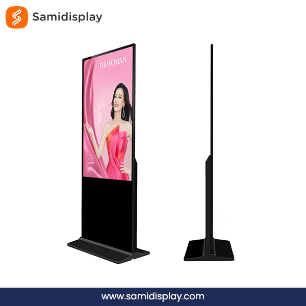 Freestanding Commercial Digital Display Screen Floor Standing LCD Touch ...