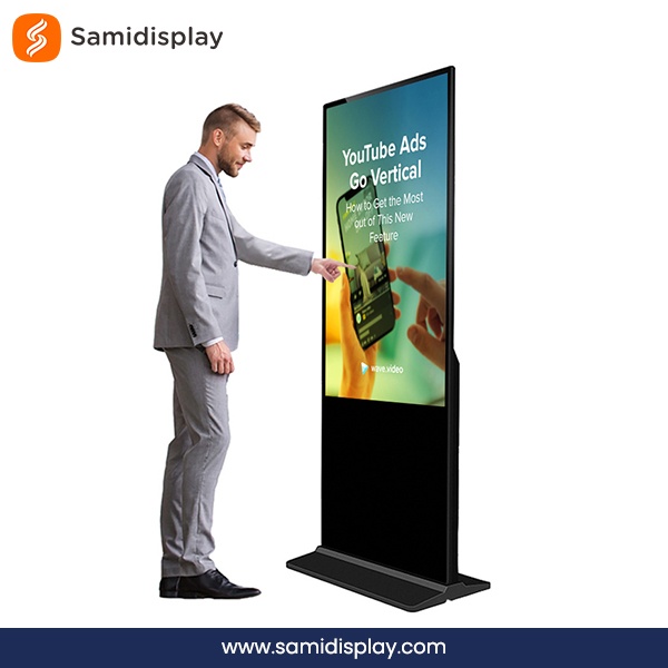 Interactive Wayfinding Kiosk Advertising Screen TV Vertical Digital Signage Display