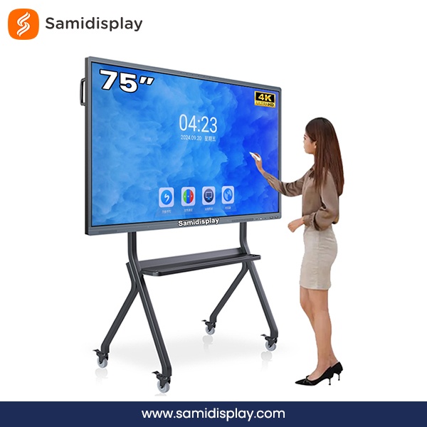 Smart Board 75 Inch 4K Touch Screen Display for Teaching and Business