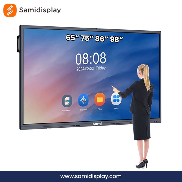 Smart Board Interactive Whiteboard 75 Inch Large Digital Display for Students