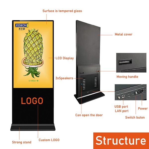 Android Advertising Standee Display Digital Signage Totems