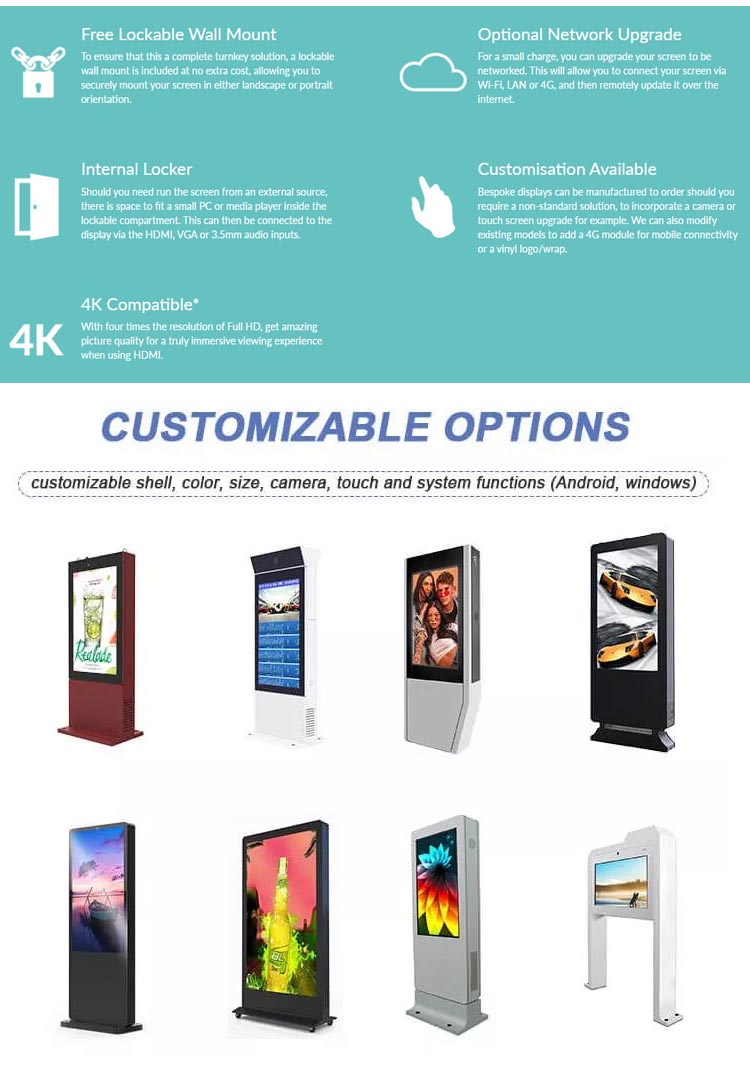 DIGITAL ADVERTISING SCREEN FOR OUTDOOR USE