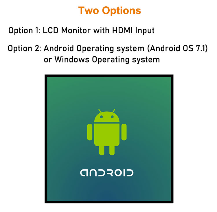 Digital signage monitor 33 inch lcd panel square display