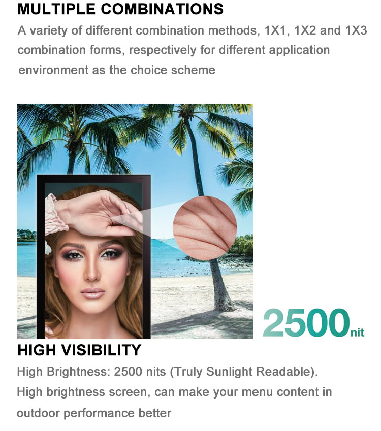 Floor Standing Waterproof Kiosk Lcd Digital Display Touch Order Screen ...