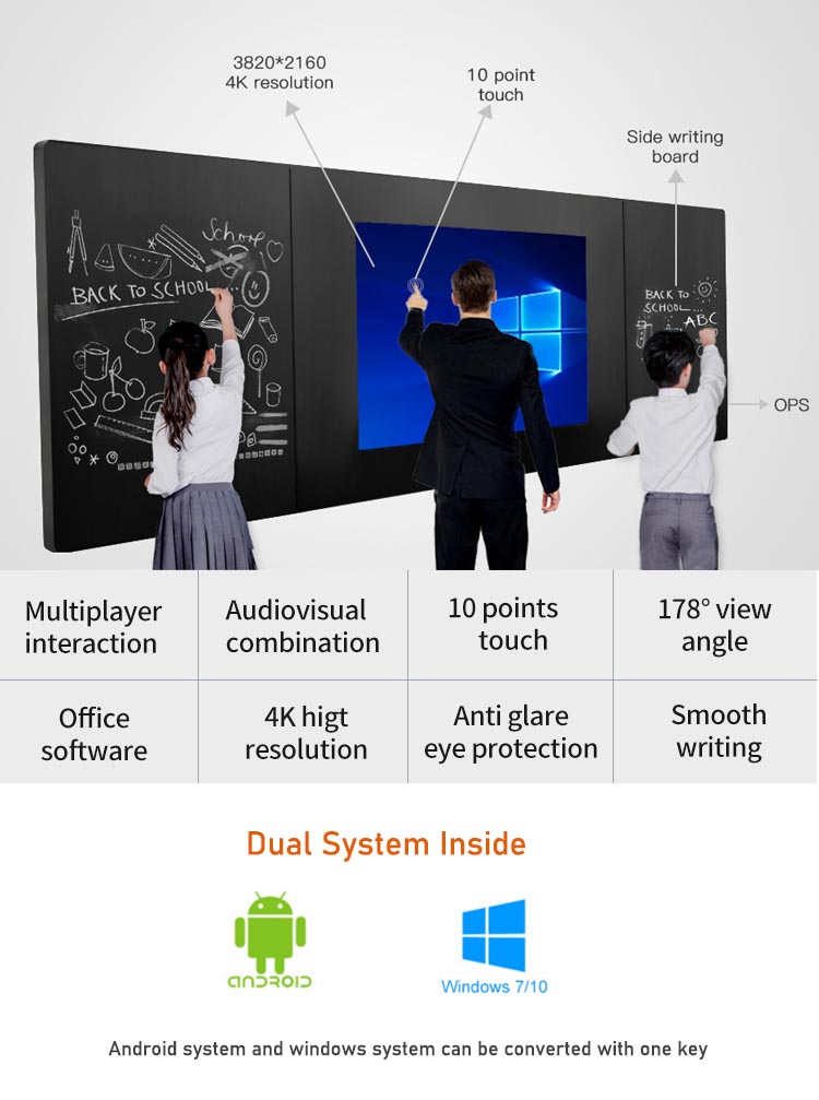 75 inch Multi PCAP Touch Interactive Blackboard