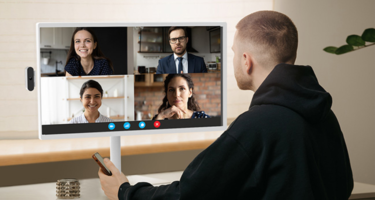 StanbyME 27 inch Rollable Smart Touch Screen TV with Battery