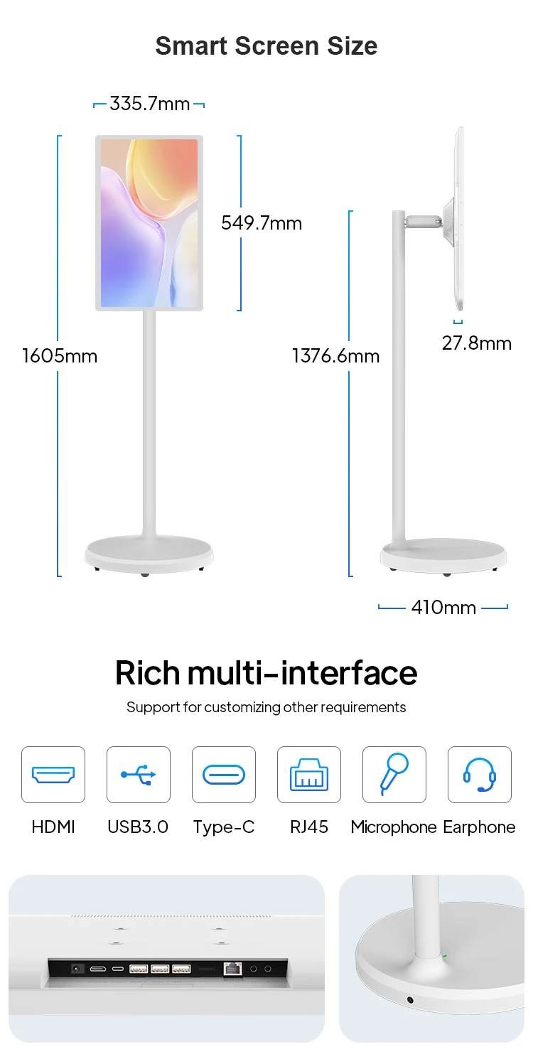 LG 27 Inch Stand by Me LED TV FHD Smart TV Touch Screen