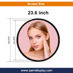 23.6 inch Circular Digital Signage Screen Round LCD Display